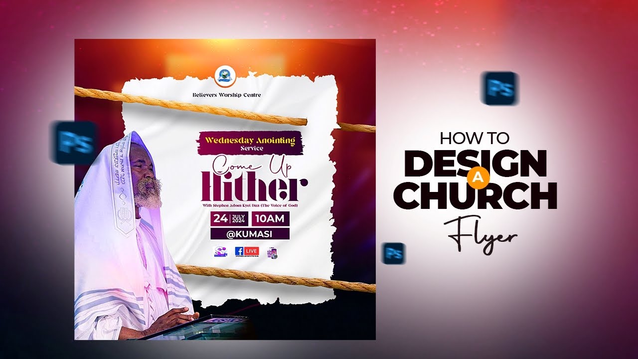 How To Make A Beautiful Church Flyer Design | Adobe Photoshop - YouTube