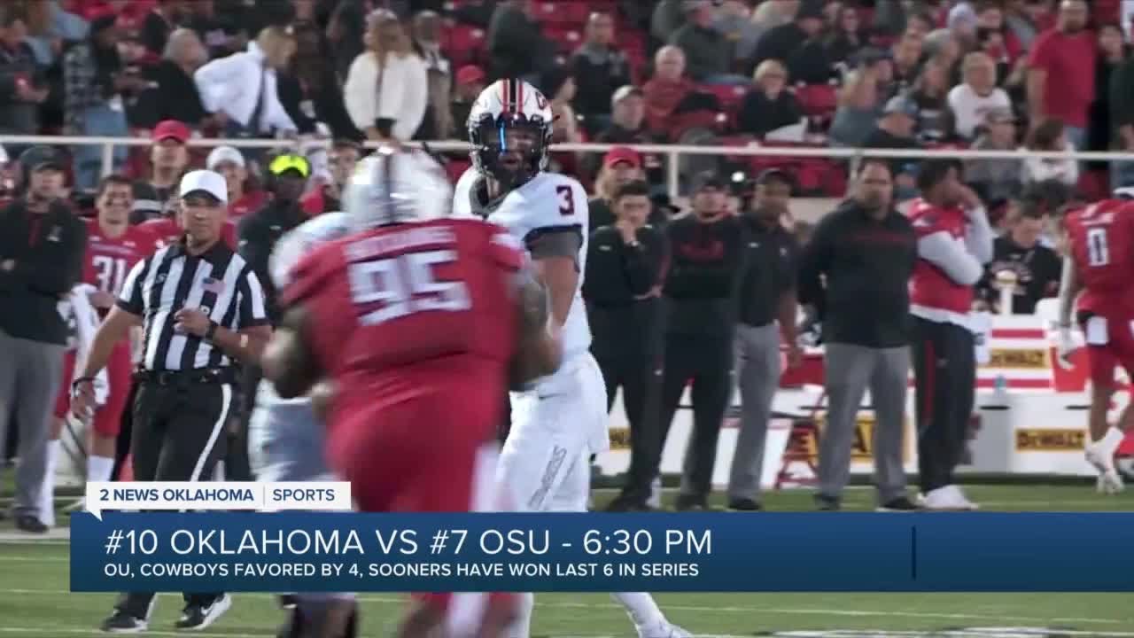 #10 Oklahoma vs. #7 OSU - YouTube
