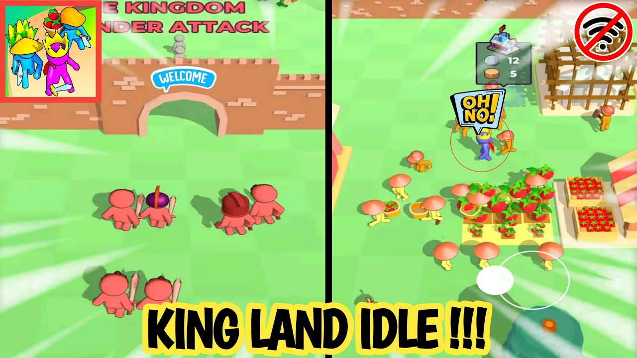 🤴BEST KINGDOM GAMES ANDROID OFFLINE | KING LAND IDLE | GAMEPLAY ...