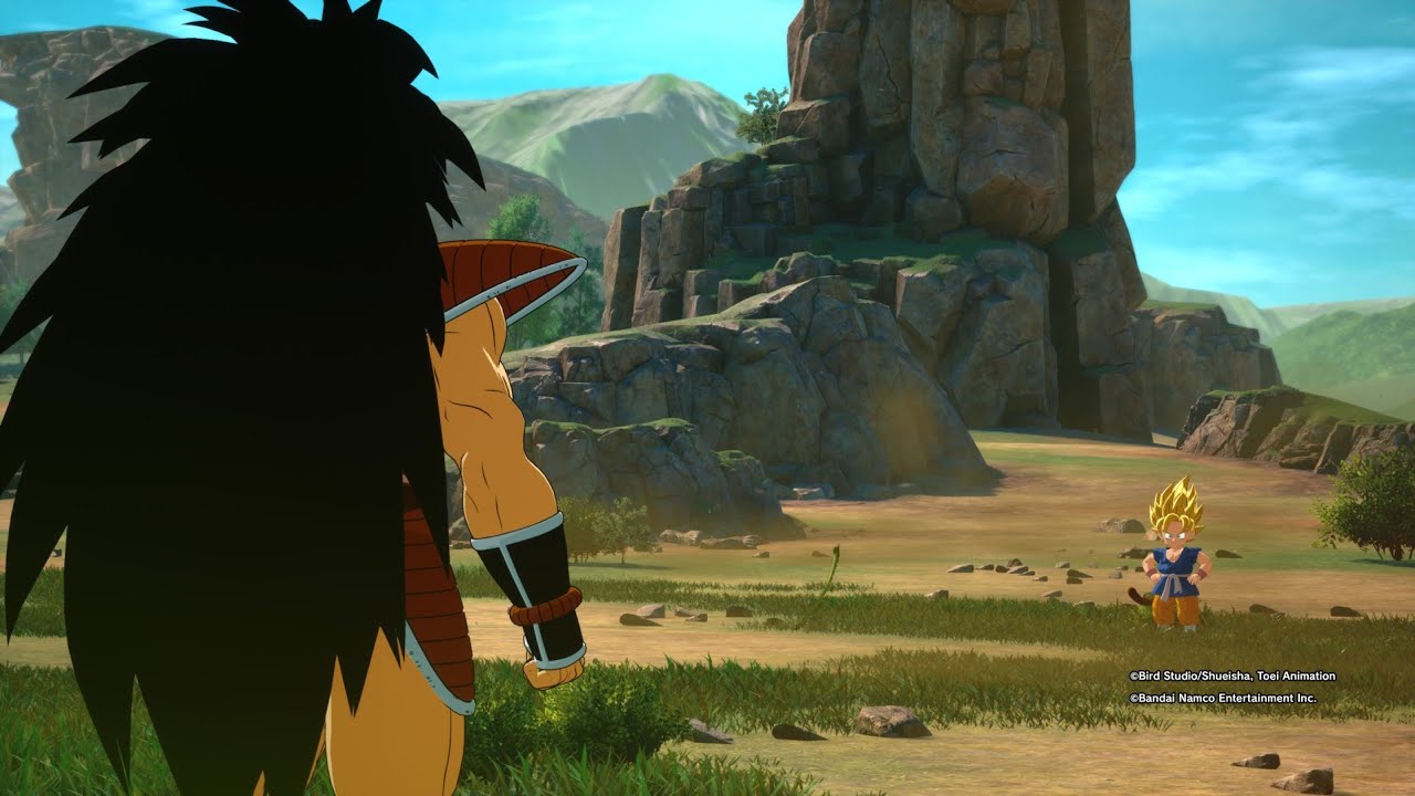 Raditz vs GT goku ssj - YouTube