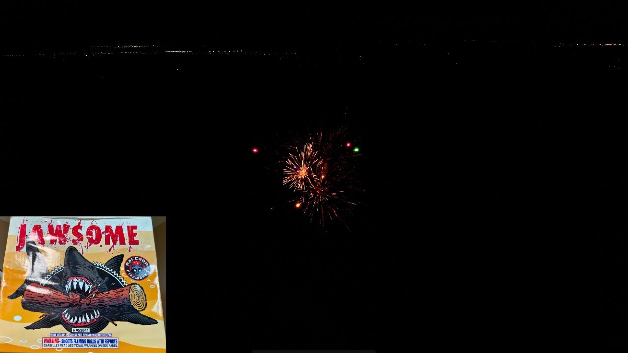 JAWSOME Firework 16-Shots-Raccoon Fireworks - YouTube