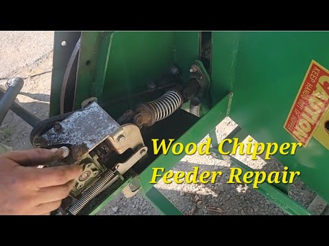 Wood Chipper Feeder Repair - YouTube