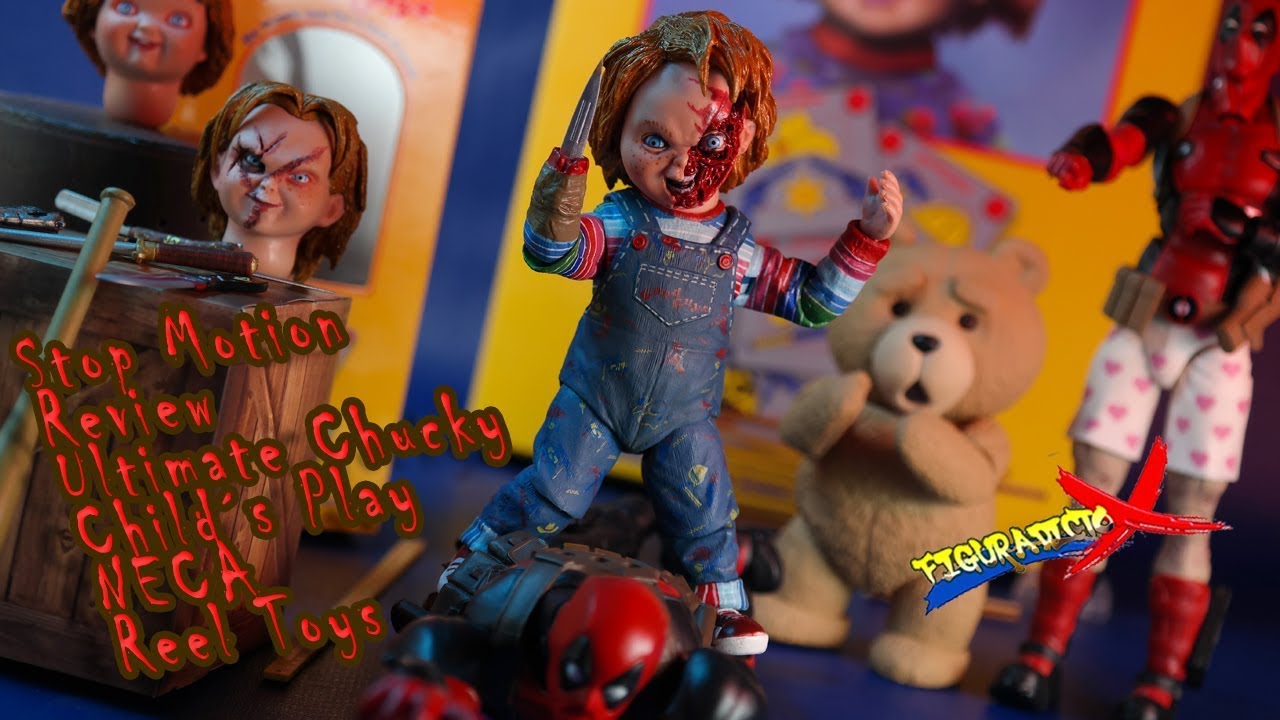 Stop Motion Review Ultimate Chucky NECA Reel Toys Movie Childs Play ...
