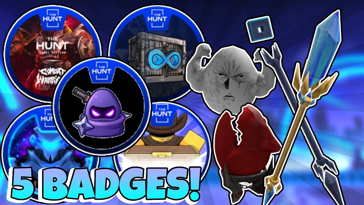 THE HUNT: FIRST EDITION 5 BADGES & 2 UGC LIMITEDS (COMBAT WARRIORS ...