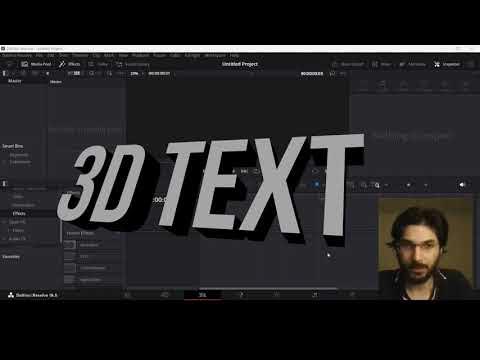3D TEXT in DaVinci Resolve (Fusion Tutorial) - YouTube