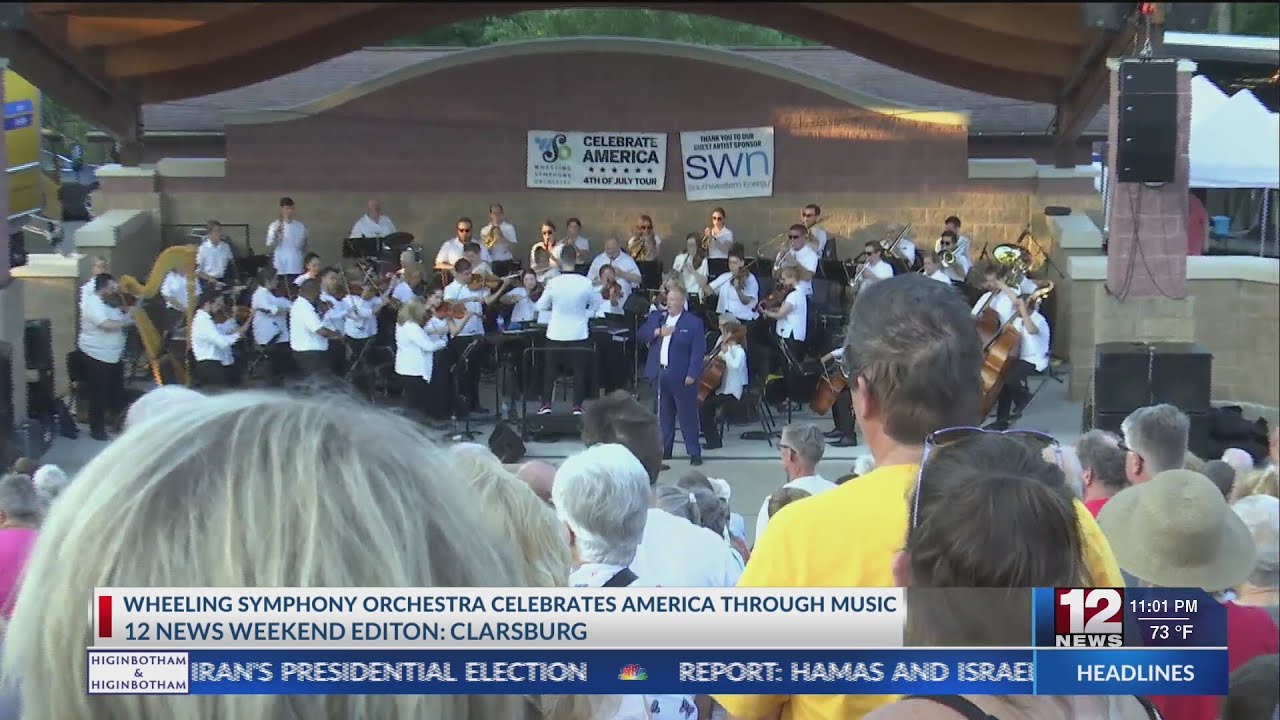 Wheeling Symphony Orchestra visits Clarksburg Amphitheater - YouTube