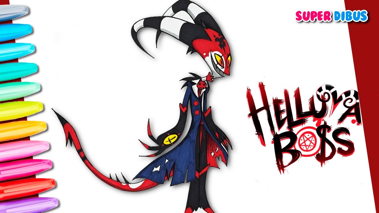 Como Dibujar a BLITZO de Helluva Boss paso a paso | How to Draw BLITZ ...