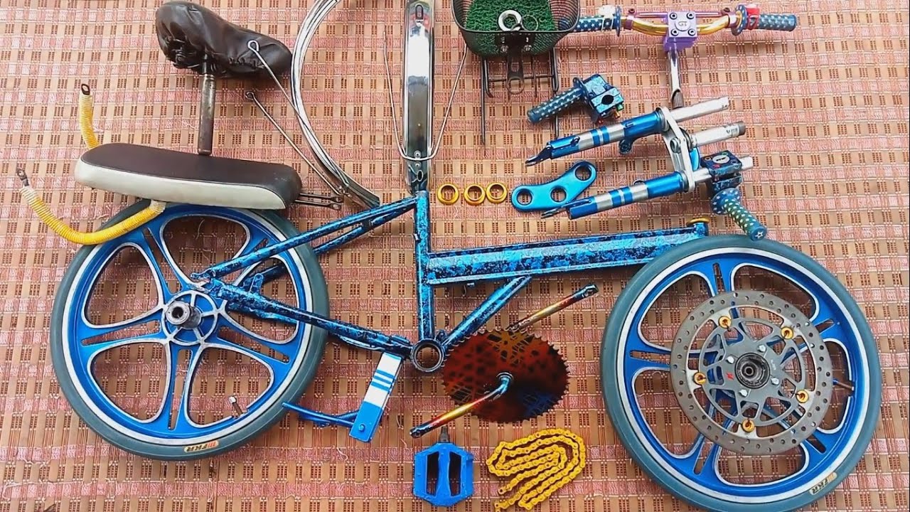 Restoration basikal lajak candy V2 solid - YouTube