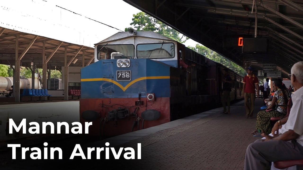 Talaimannar Pier Train Number 5452 Arrival at Anuradhapura Station in ...