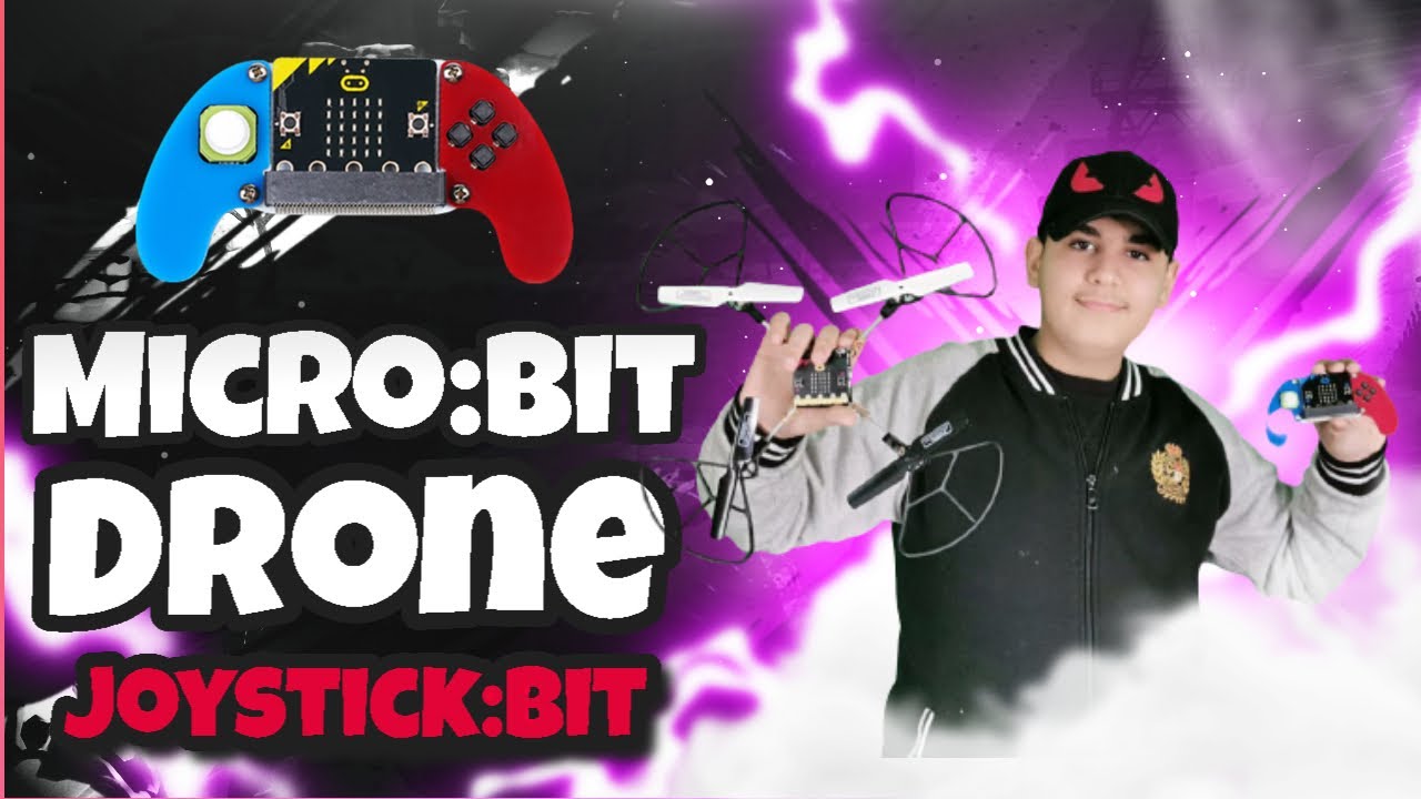 Microbit Dronebit controlled by Microbit Joystick:bit - YouTube