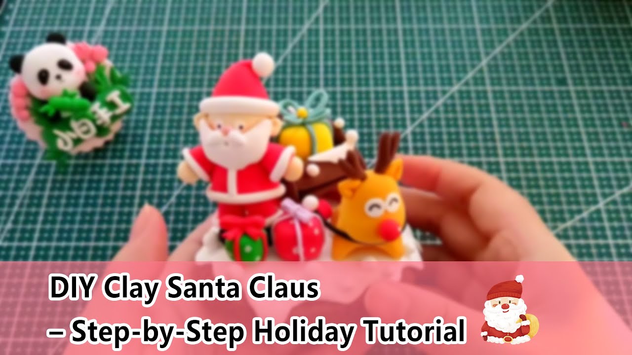 DIY Clay Santa Claus – Step-by-Step Holiday Tutorial 🎅 - YouTube