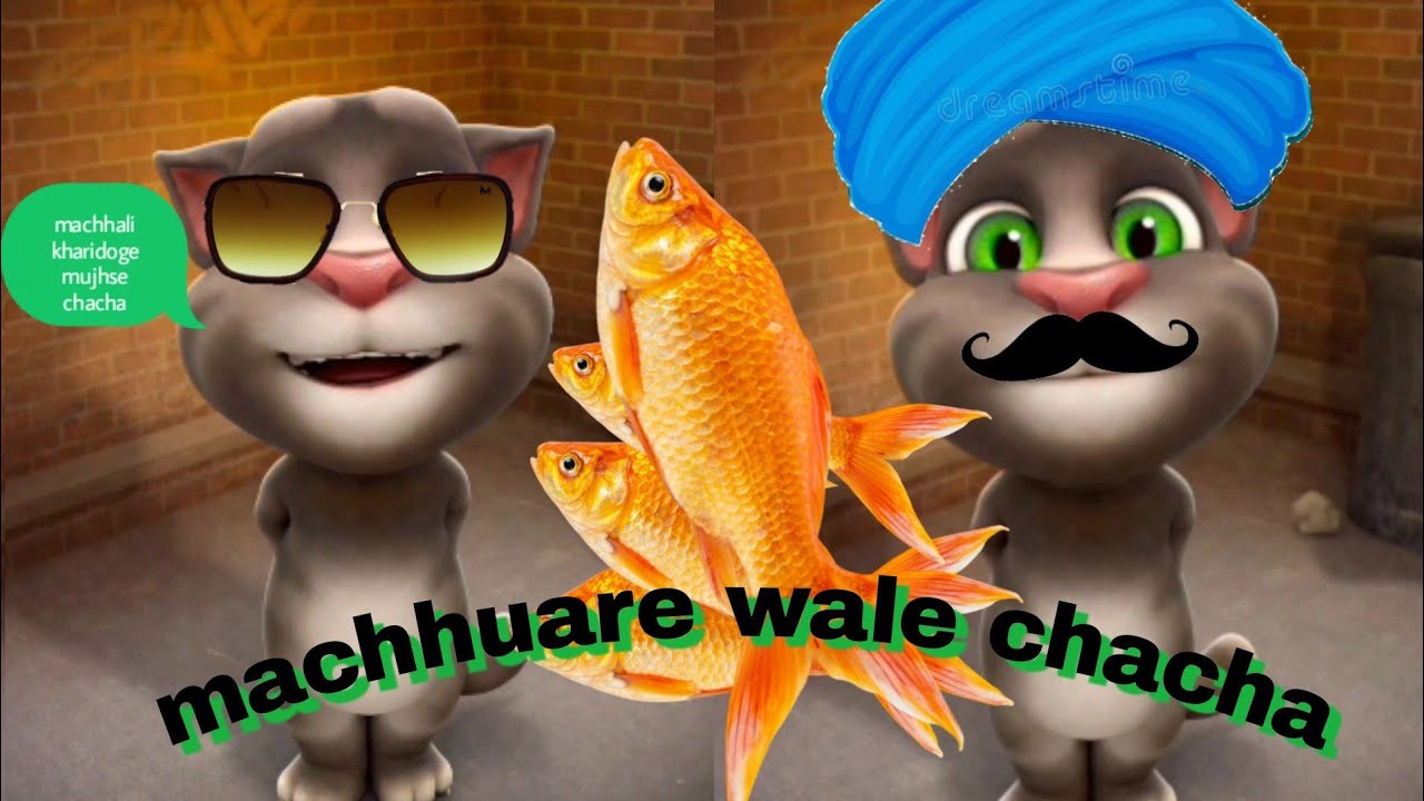 talking Tom comedy funny video billi billu banda ke Badshah machhali ...