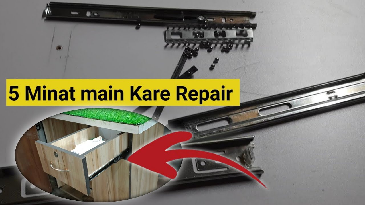How To Ripar telescopic channel | Kitchen Trolley channel Repair ...
