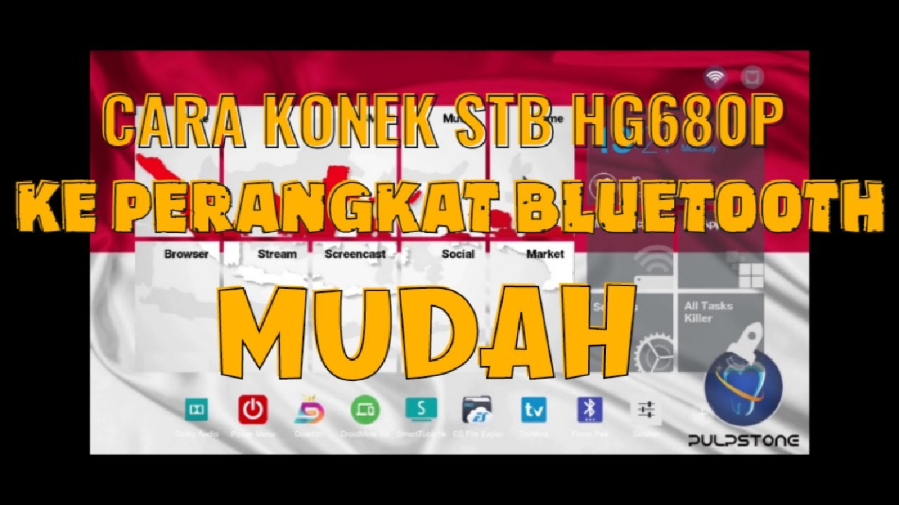 Cara Menghubungkan STB HG680P ke Perangkat Bluetooth - YouTube