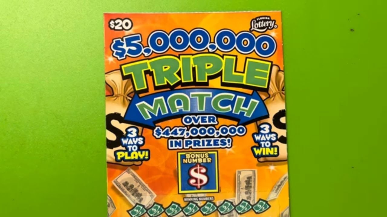 $5,000,000 TRIPLE MATCH SCRATCH OFF FROM THE FLORIDA LOTTERY - YouTube