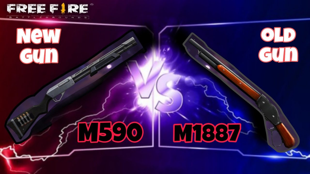 New M590 vs M1887 Best Short guns | Who will win? | Free fire game play ...