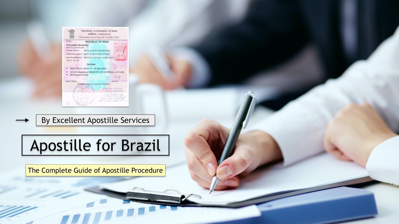 Certificate Apostille for Brazil | Apostille procedure - YouTube