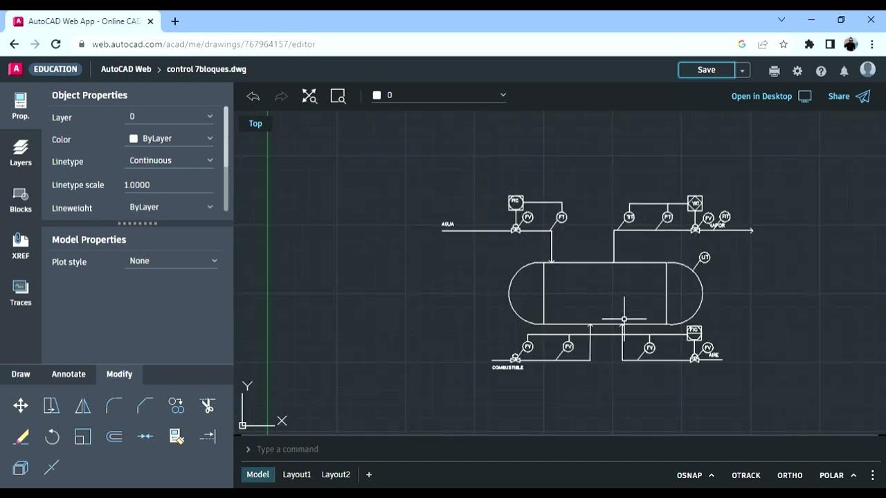 AutoCAD Web App Online CAD Editor & Viewer Autodesk Google Chrome 2023 ...