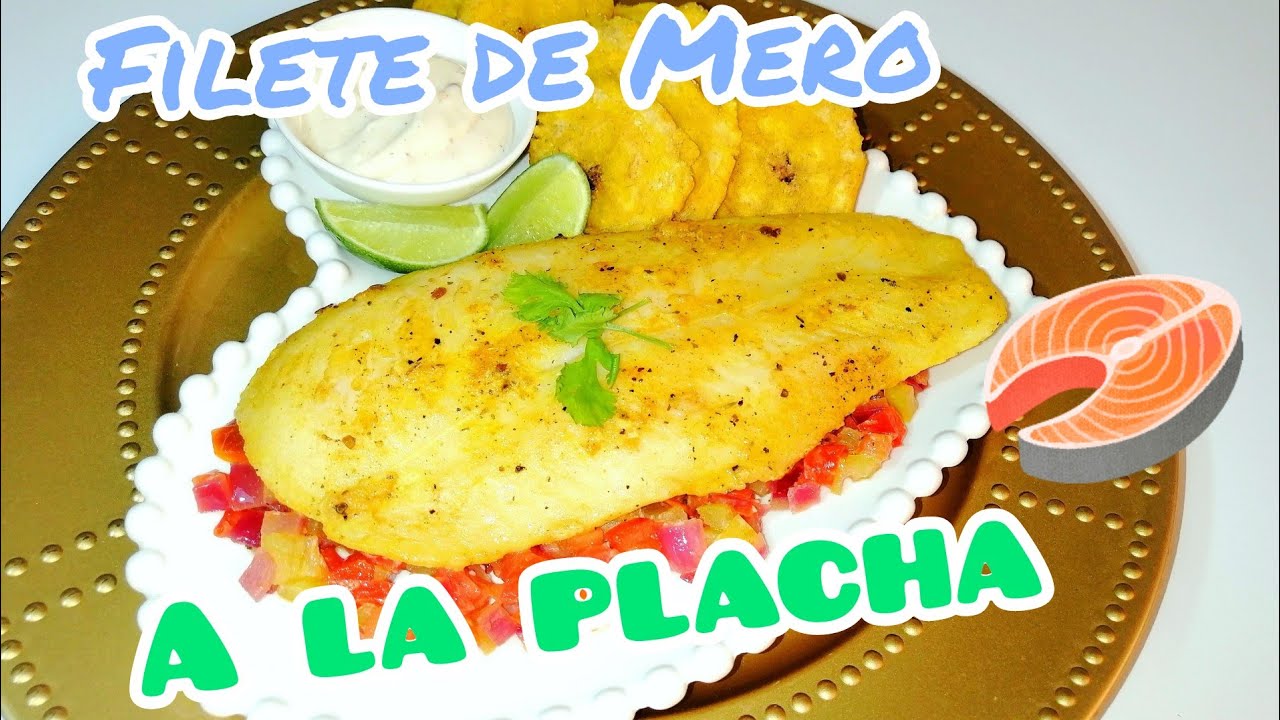 Filete de Mero a La Plancha | Pescado Saludable | Receta Fácil | Crema ...