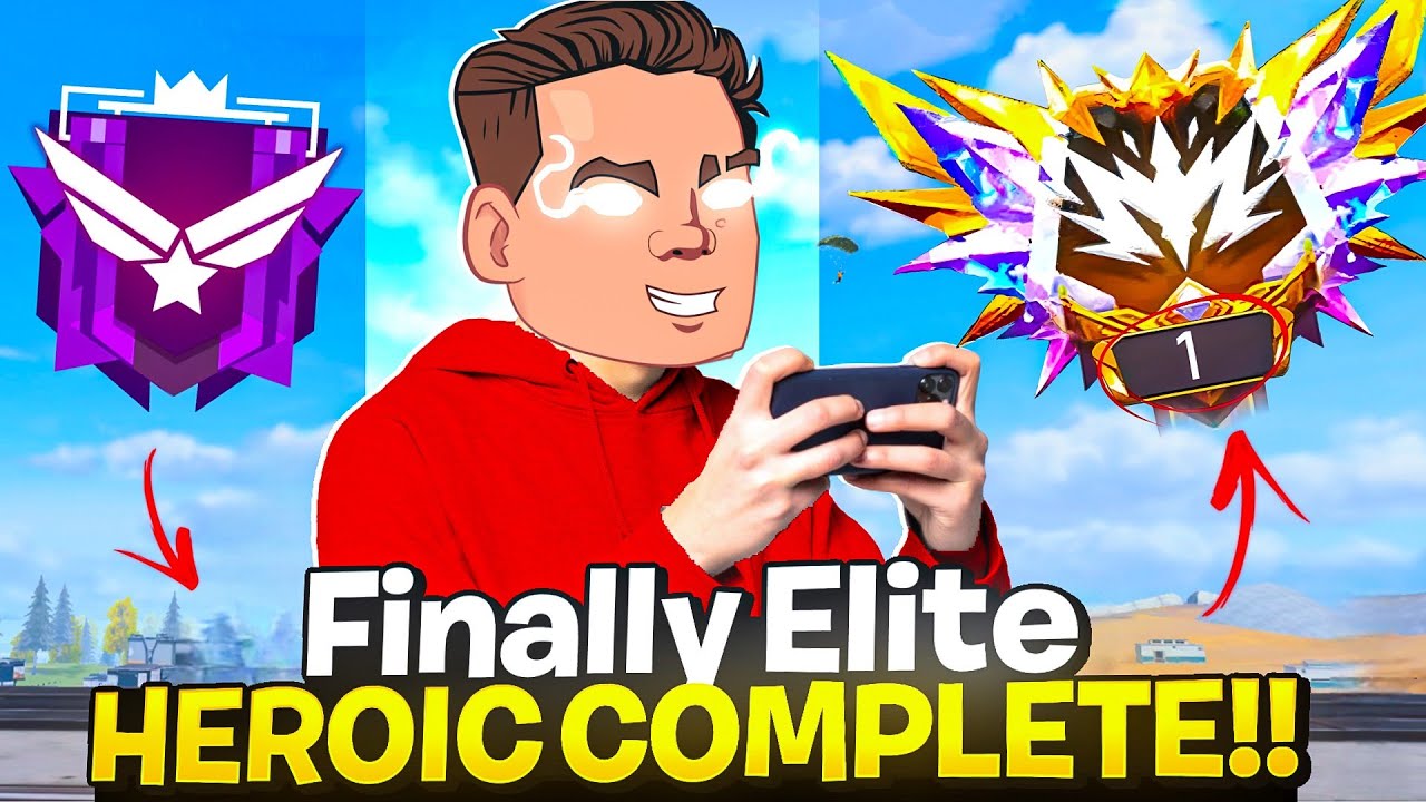 FINALLY ELITE HEROIC DONE IN NEW SEASON-42 🤩 | FREE FIRE SOLO RANK PUSH ...