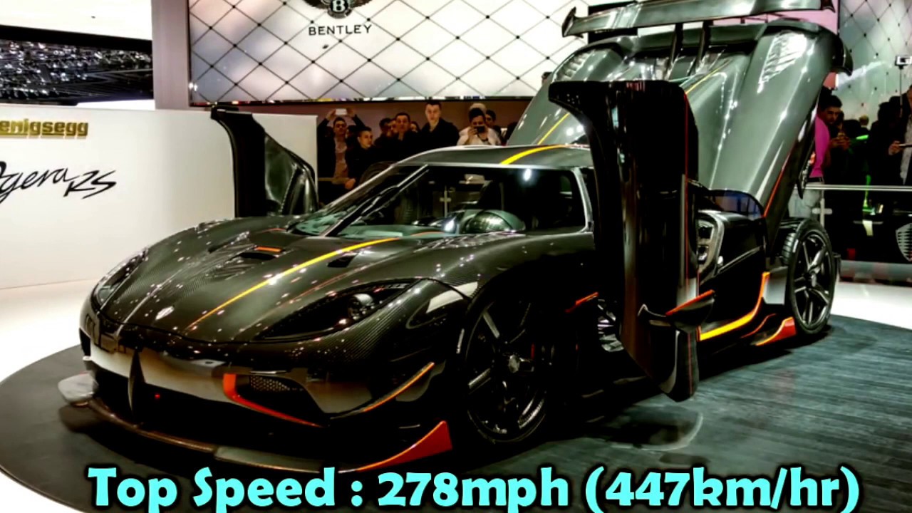 Top 10 Fastest Cars in the World 2019 - YouTube