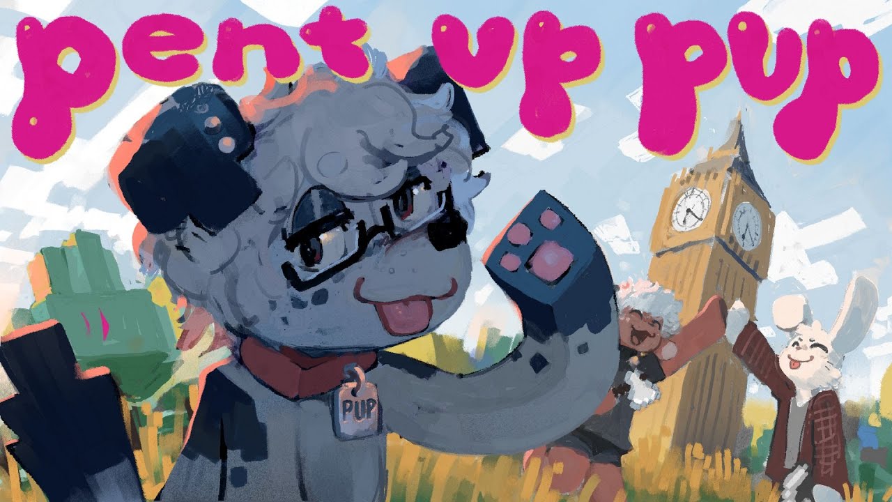 Building Pent Up Pup a House in Minecraft and Showing it to Them - YouTube