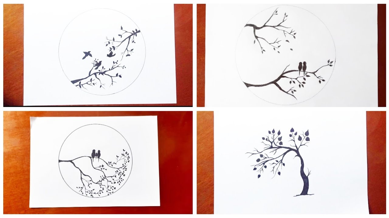 4 Silhouette Drawing Tutorial For Beginners || Quick & Easy Beginners ...