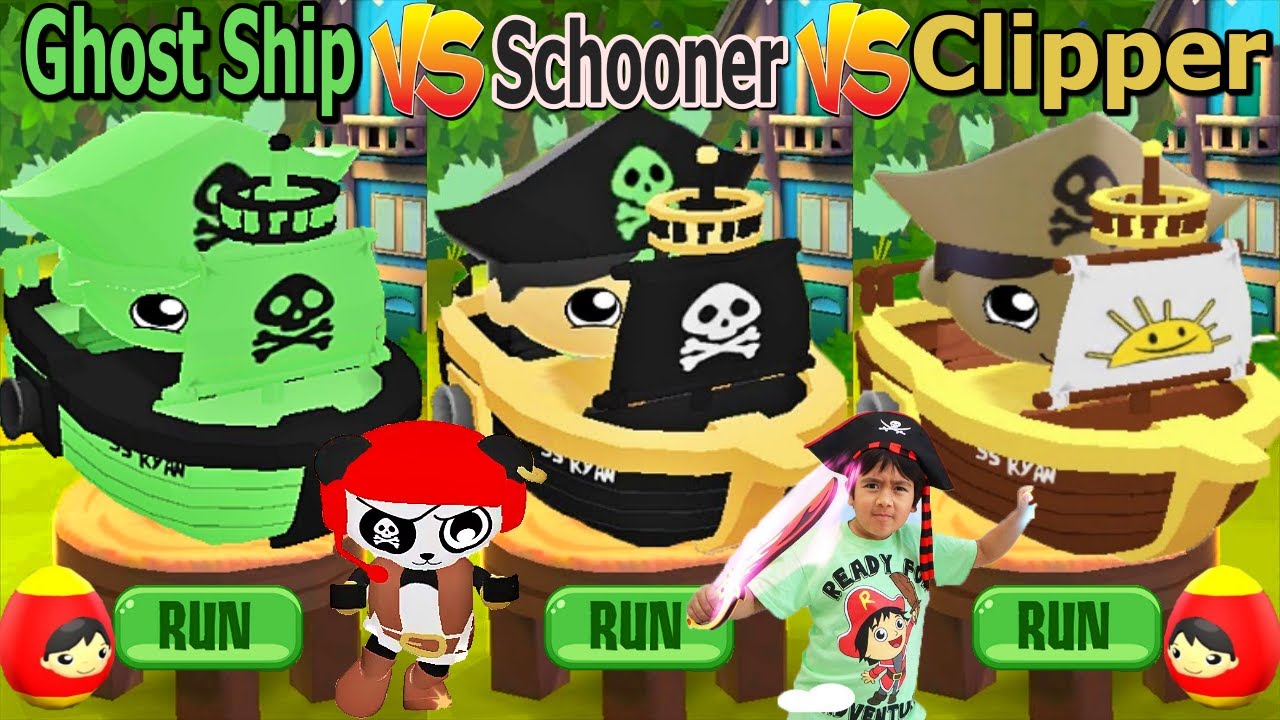 Tag with Ryan - Ghost Ship vs Schooner vs Clipper - Pirate Ryan vs ...