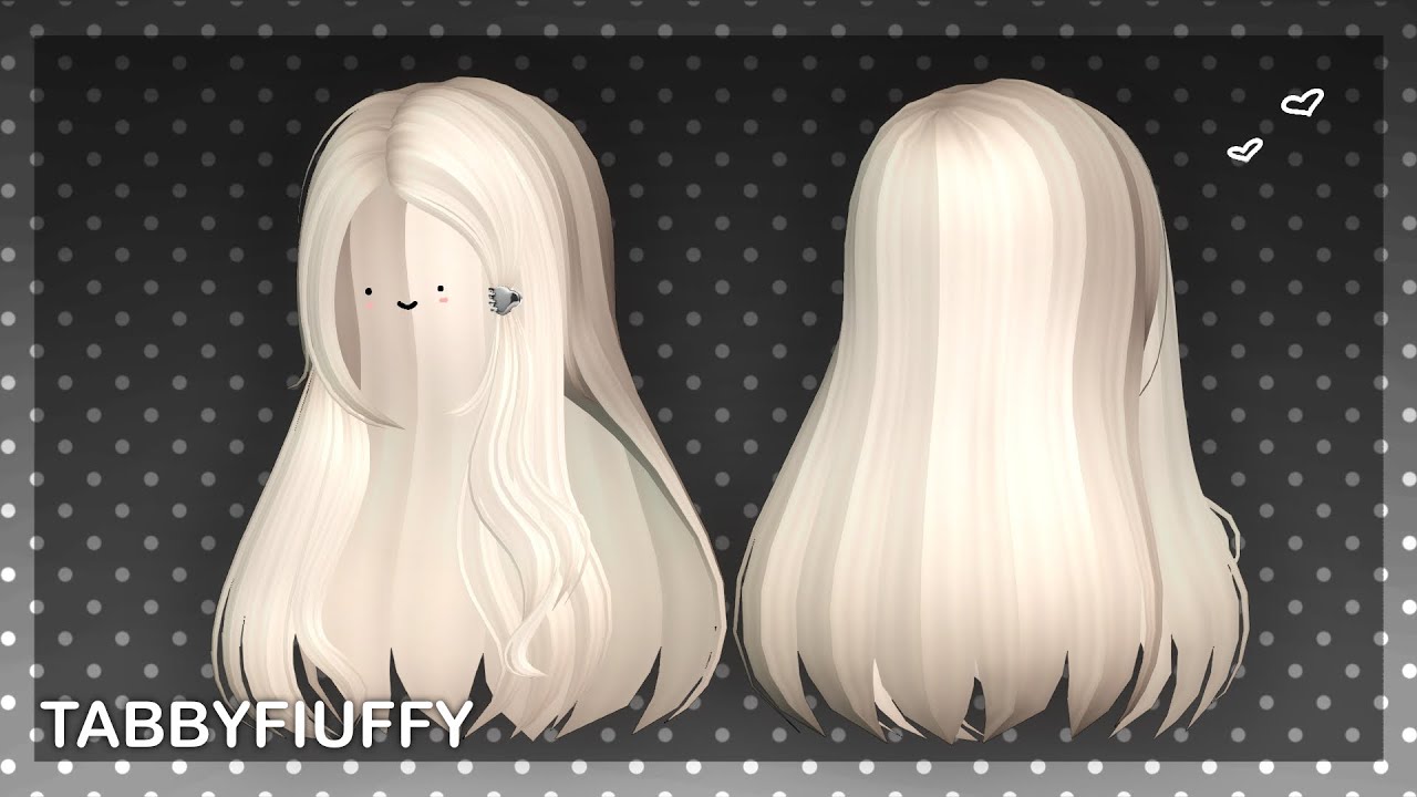 Roblox UGC Speed Model in Blender | Long Swirly Wavy Hair with Silver ...