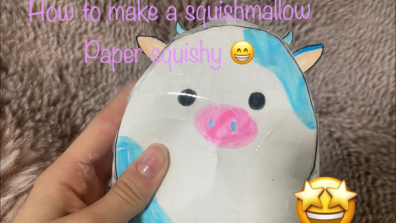 How to make a squishmallow paper squishy #papersquishy #squishmallows # ...