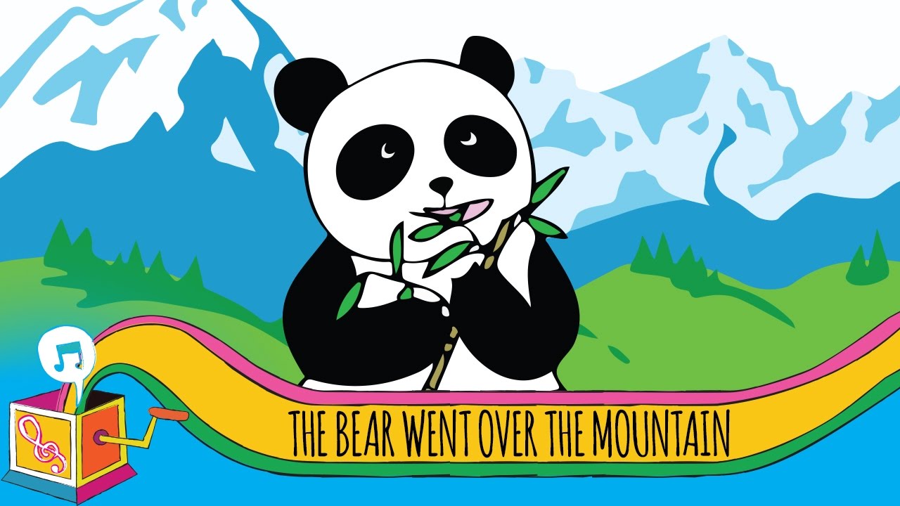 The Bear Went Over The Mountain | Animated Karaoke With Vocals - YouTube
