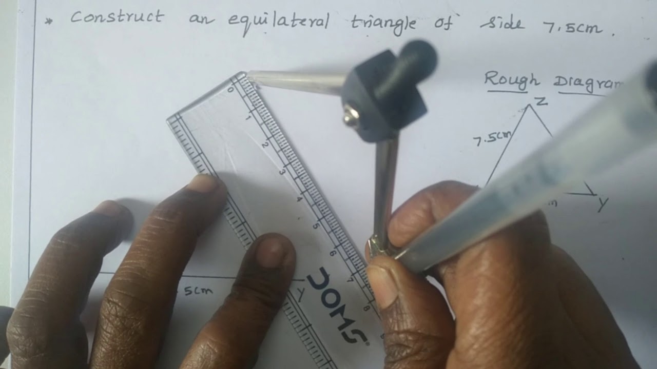Construction of an equilateral triangle | Class 7 | Easy Explanation ...