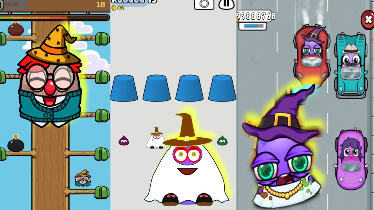 POU Y SUS AMIGOS ‼️ POU VS MOY7 VS MYBOO.JUEGAN JUNTOS - YouTube