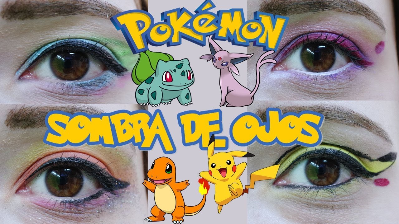Sombra de ojos inspiradas en Pokémon | Maquillaje - YouTube