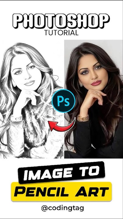 Convert Image to Pencil Sketch in Photoshop #photoshoptutorial #sketch ...