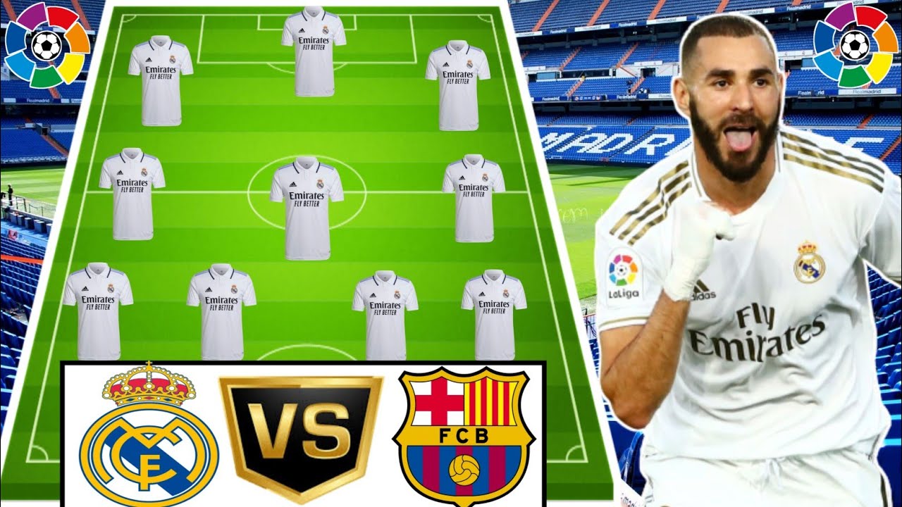 EL CLASICO : REAL MADRID VS BARCELONA | Real Madrid Potential Starting ...
