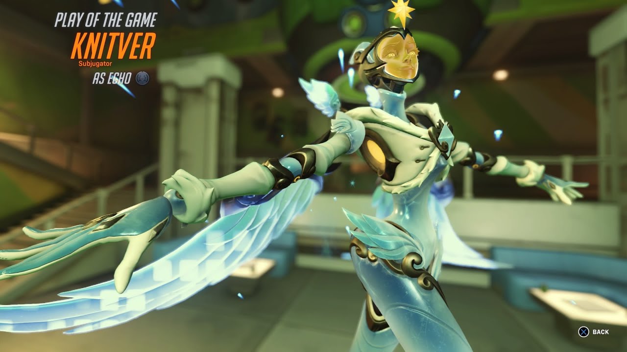 Overwatch 2 - My Echo Ice Angel Duplicate & Beam 1+1 Kills - YouTube