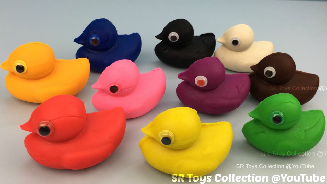 Play Dough Ducks with Star Wars cookie cutters - YouTube