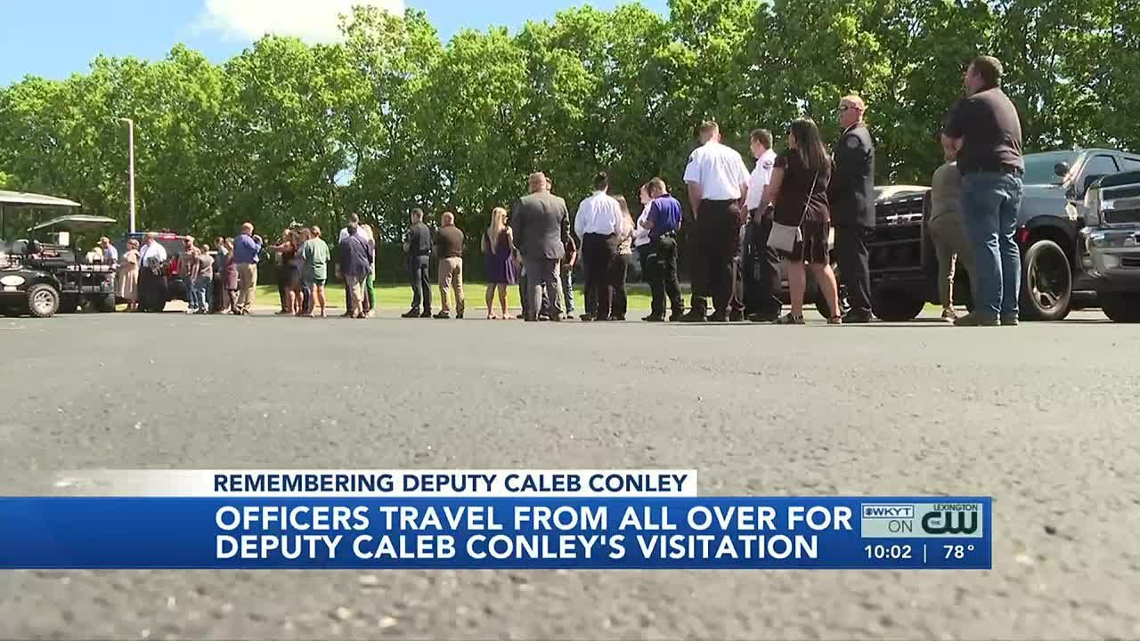 WATCH | Officers travel from all over for Deputy Caleb Conley's ...