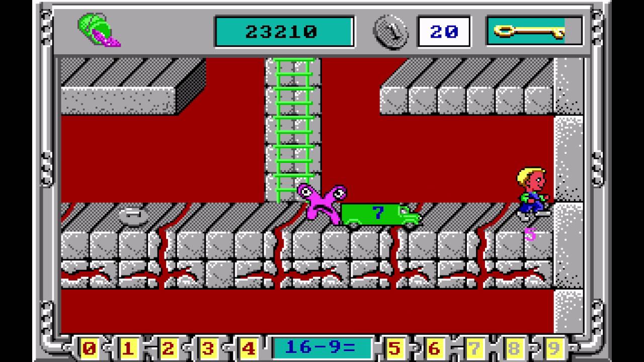 Math Rescue - Episode 1 - Level 08: Red Hot Volcano (1992) [MS-DOS] - YouTube