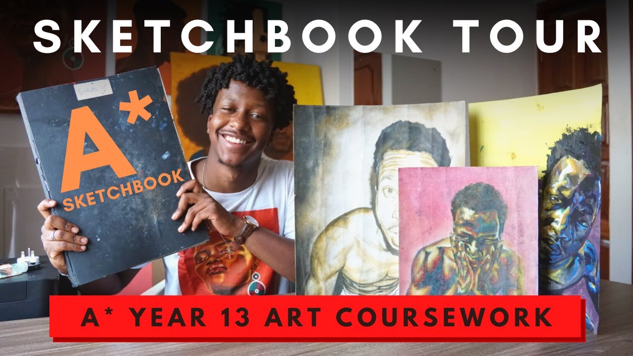 SKETCHBOOK TOUR! | My A* A-Level Art Coursework (Year 13) - YouTube