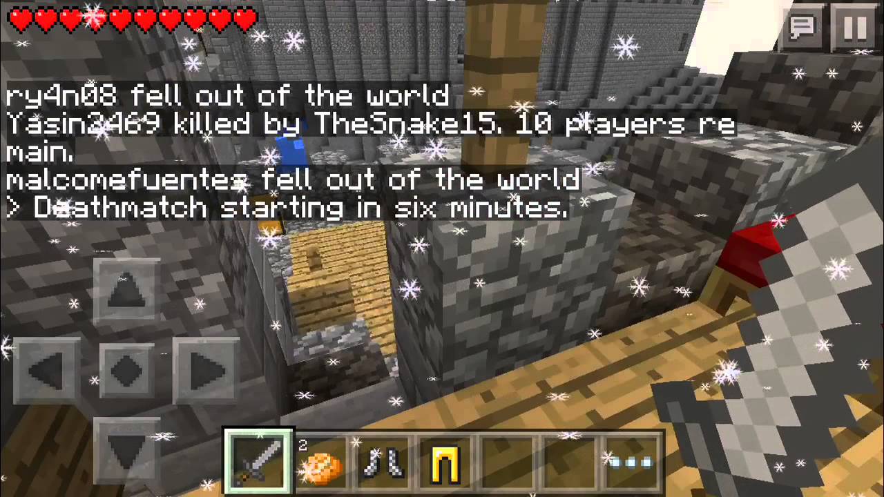 Minecraft PE Lifeboat server Hungergame - YouTube