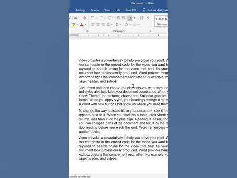how to underline word by word in MS Word using keyboard shortcut - YouTube