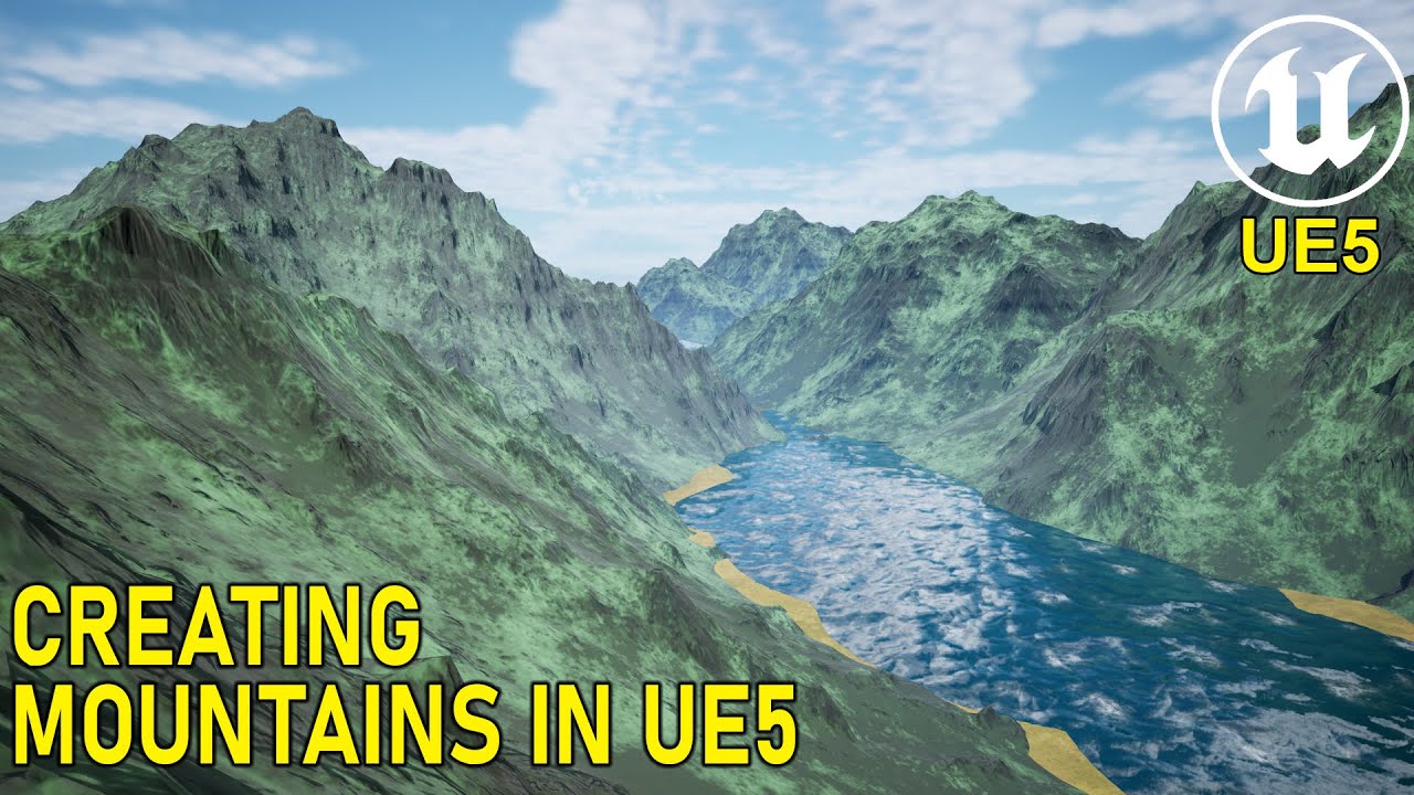 Unreal Engine 5 Simple Environment Mountains #90 - YouTube