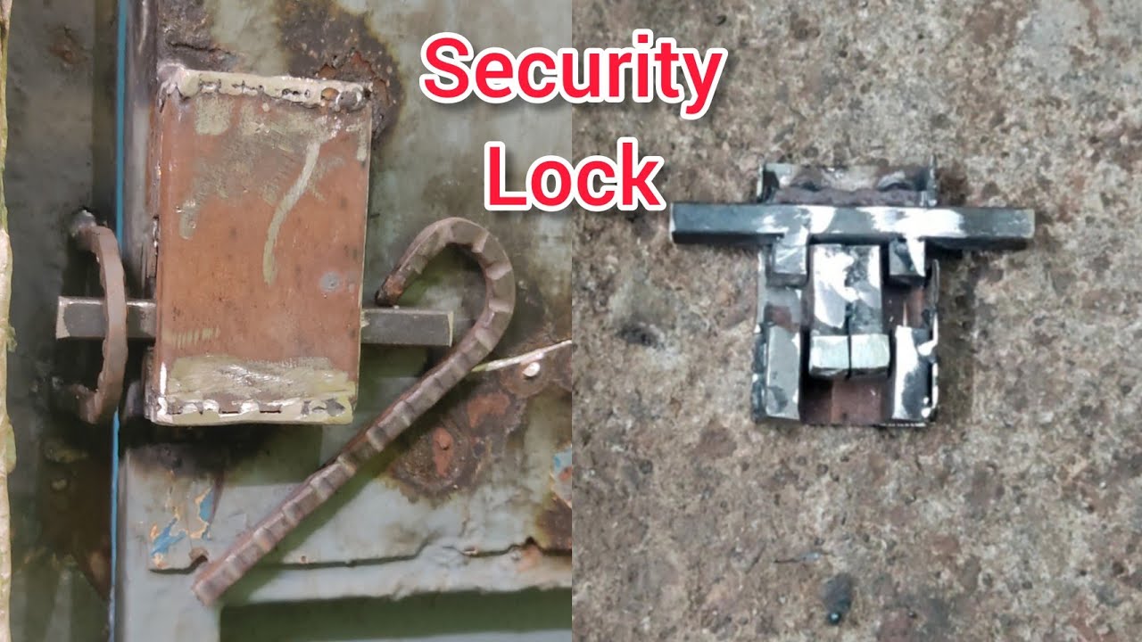 DIY Lock || How To Make A Door Lock || Handmade Lock - YouTube