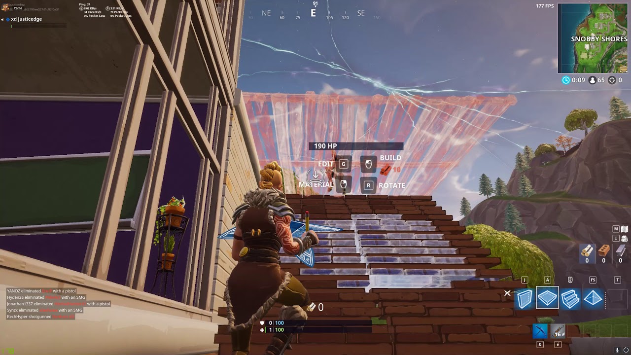 Fortnite 1v8 insane 720 noscope collateral - YouTube