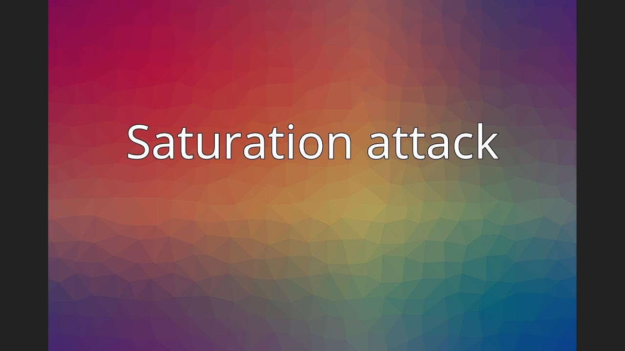 Saturation attack - YouTube