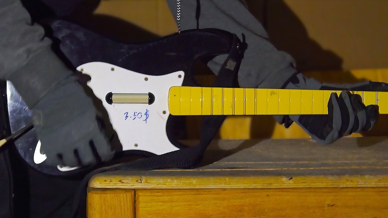 Angry Metalhead Destroys Rockband Guitar - YouTube