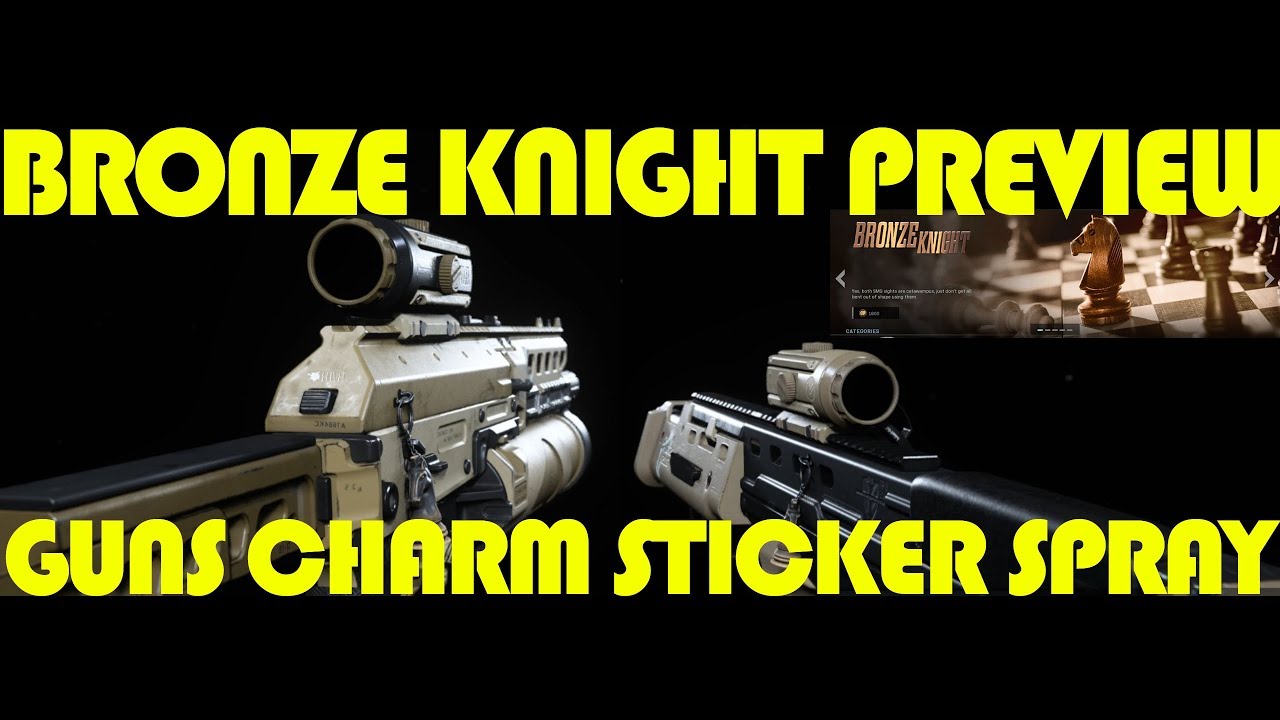 BRAND NEW Bronze Knight Preview - Call of Duty Modern Warfare - YouTube