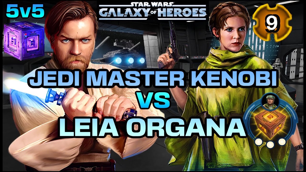 [5v5] GL LEIA ORGANA COUNTER w/JMK SQUAD in TW - SWGOH - YouTube